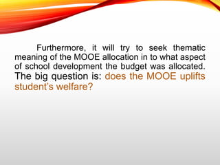 Mooe action research presentation | PPTX