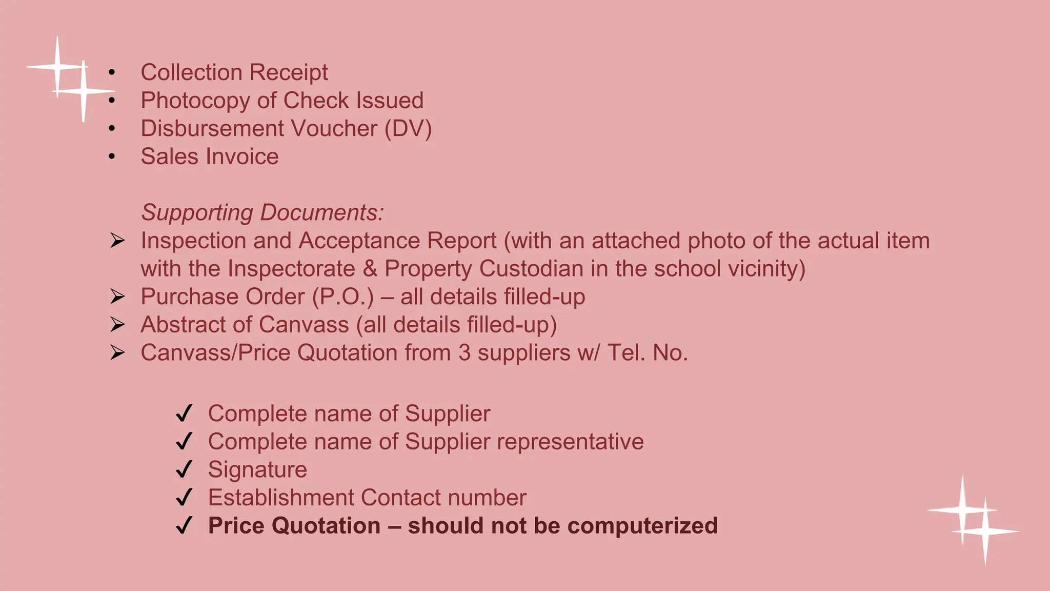 MOOE Liquidation Procedure Power Point Presentation | PPTX
