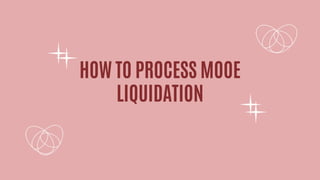 MOOE Liquidation Procedure Power Point Presentation | PPTX