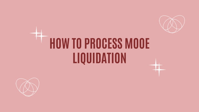MOOE Liquidation Procedure Power Point Presentation | PPTX