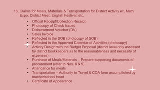 MOOE Liquidation Procedure Power Point Presentation | PPTX