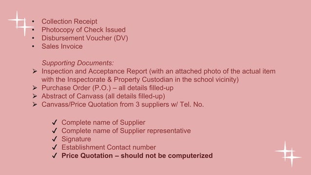 MOOE Liquidation Procedure Power Point Presentation | PPTX