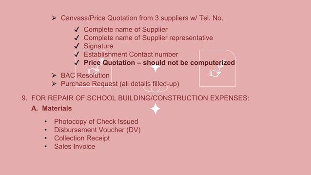 MOOE Liquidation Procedure Power Point Presentation | PPTX