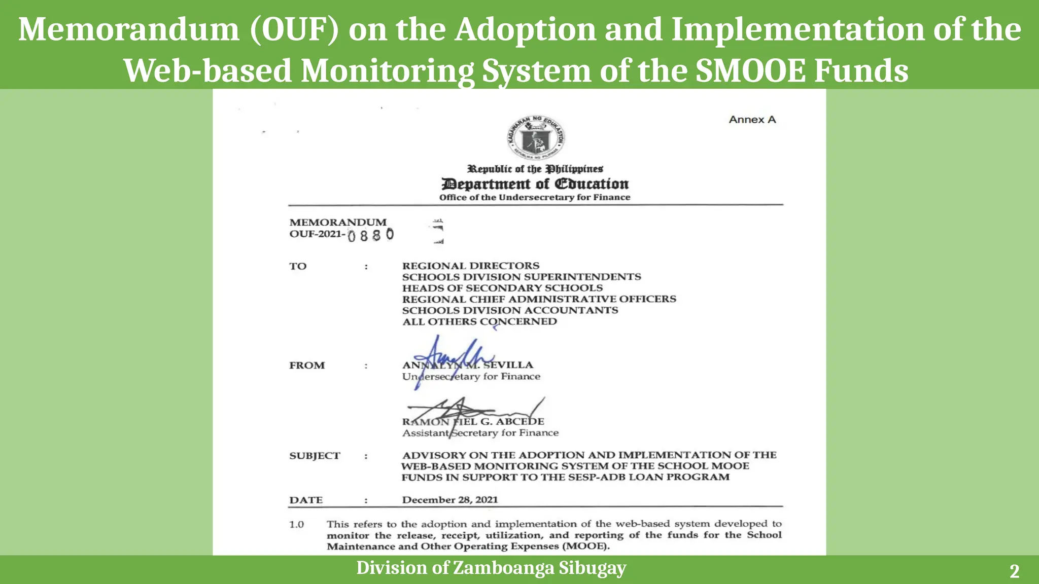 MOOE Web Based System Guide 2.0.ppt and public | PPTX