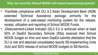 MOOE Web Based System Guide 2.0.ppt and public | PPTX