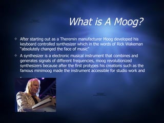 Moog | PPT | Music | Entertainment
