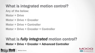 Integrated Motion Control – A Machine Builder’s Secret Weapon | PDF