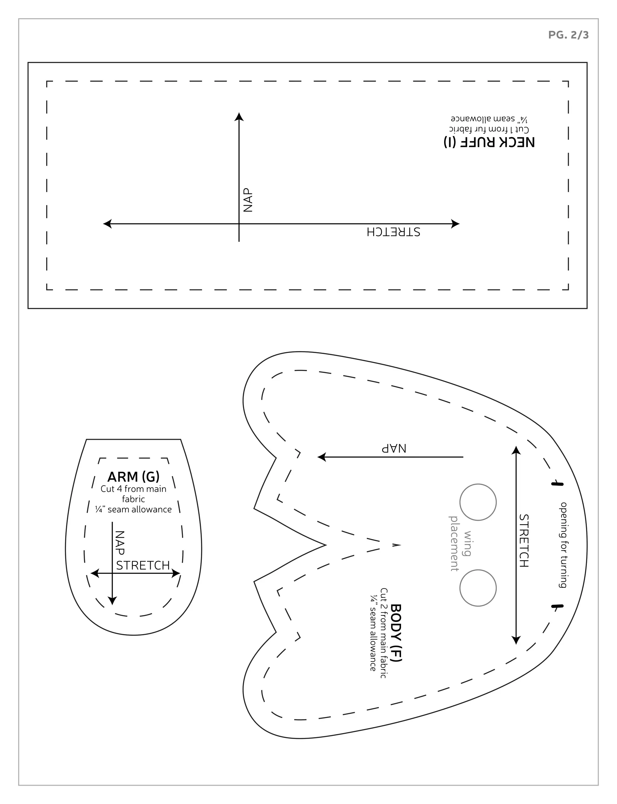 Moogle plush-sewing-pattern | PDF