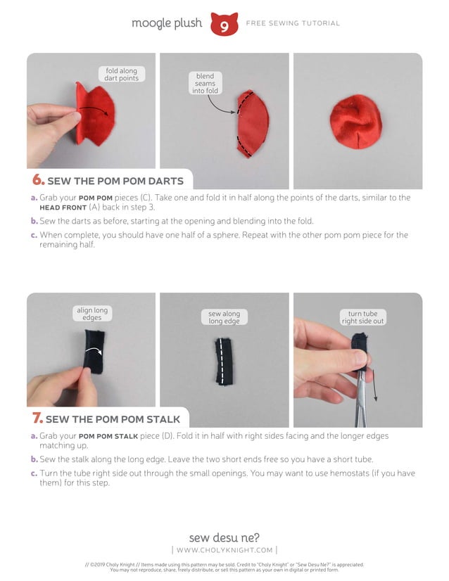 Moogle plush-sewing-pattern | PDF | Free Download