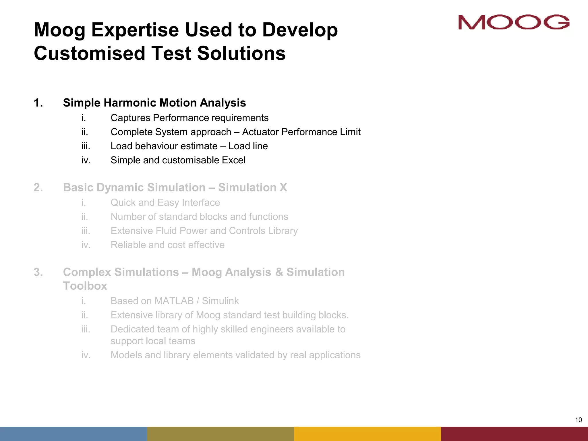 Moog Test and Simulation Overview | PPTX