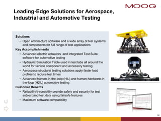 Moog Test and Simulation Overview | PPT