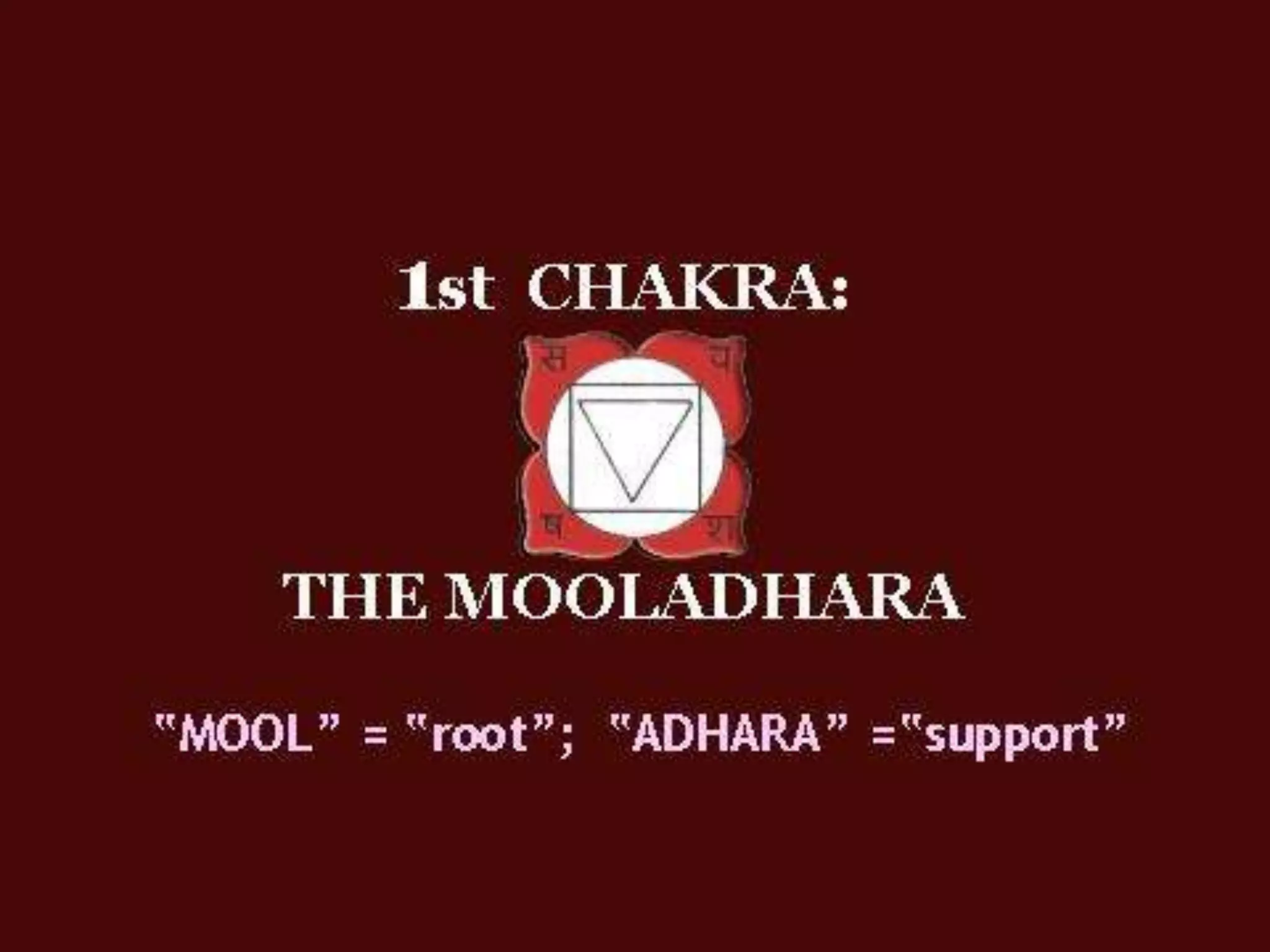 Mooladhara Chakra or Root Chakra - Sahaja Yoga | PPTX
