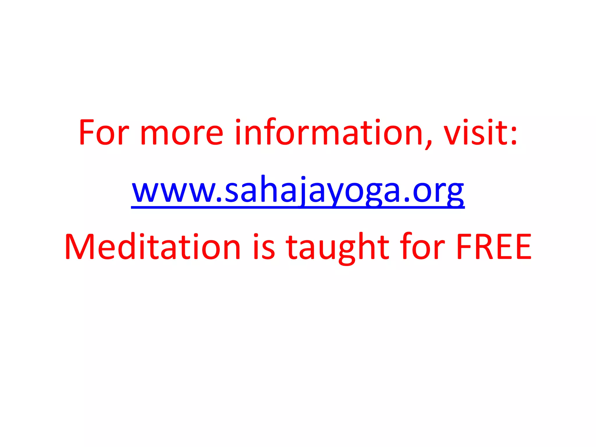 Mooladhara Chakra or Root Chakra - Sahaja Yoga | PPTX