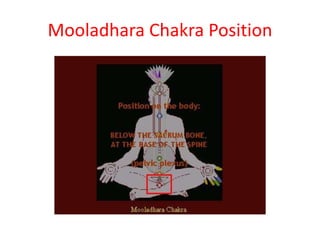 Mooladhara Chakra or Root Chakra - Sahaja Yoga | PPTX