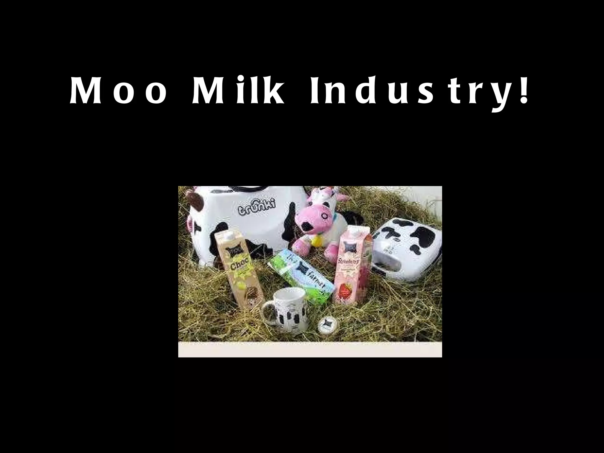 Moo milk industry! | PPT