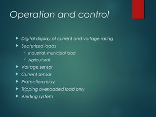 Generator fault indicator with auto shut down and overload control (GSM ...