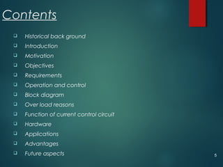 Generator fault indicator with auto shut down and overload control (GSM ...