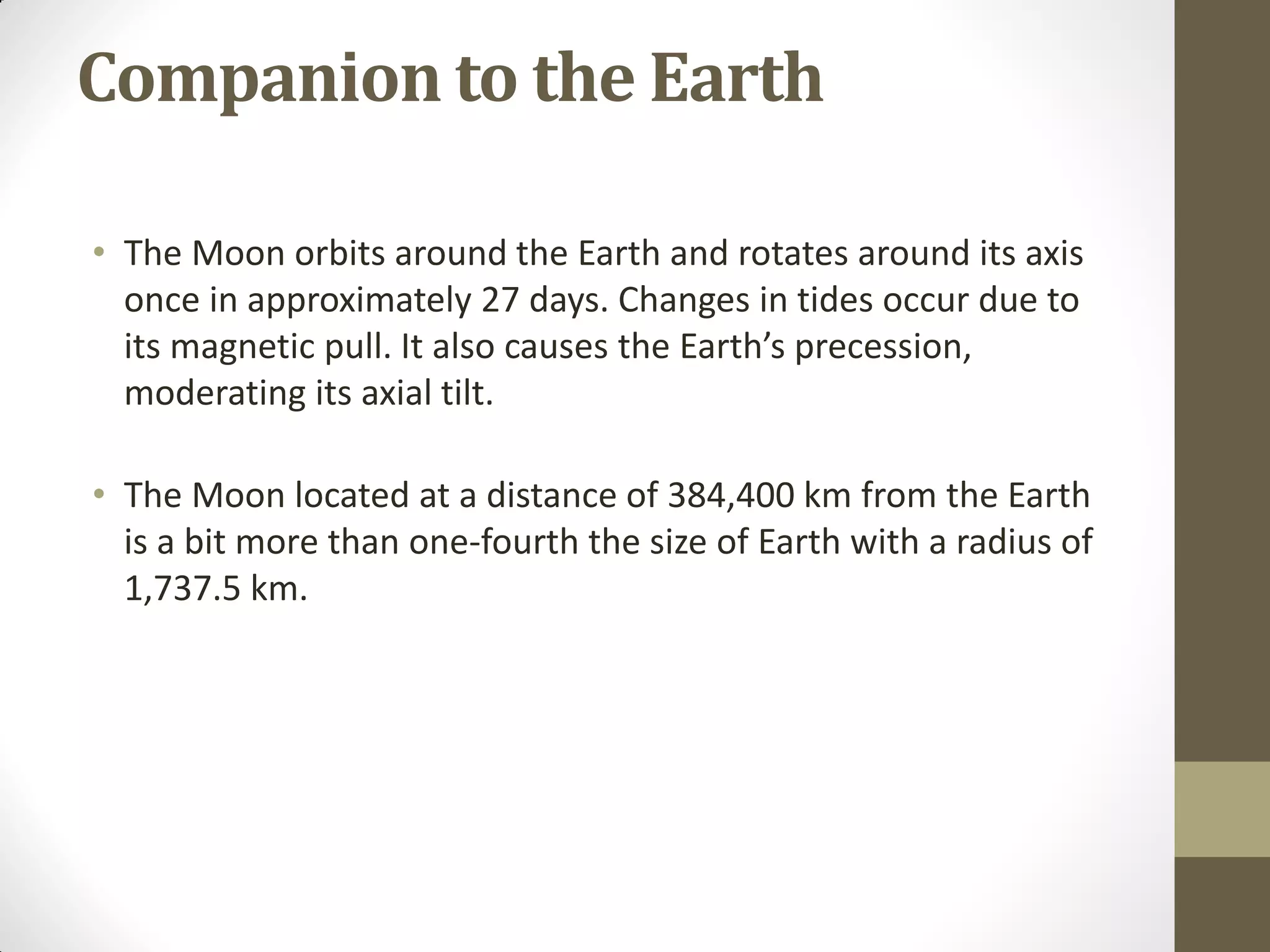 The Moon, Our Natural Satellite | PDF