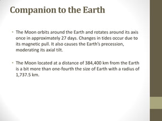 The Moon, Our Natural Satellite | PDF