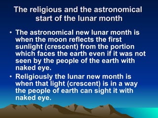 Moon Sighting Laws | PPT