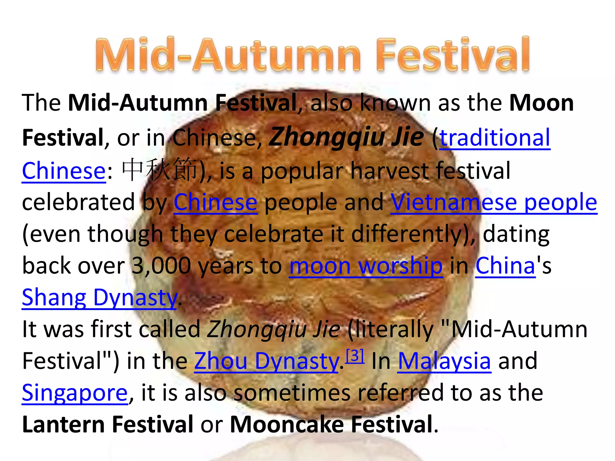 Mooncake Presentation And Charity | PPSX