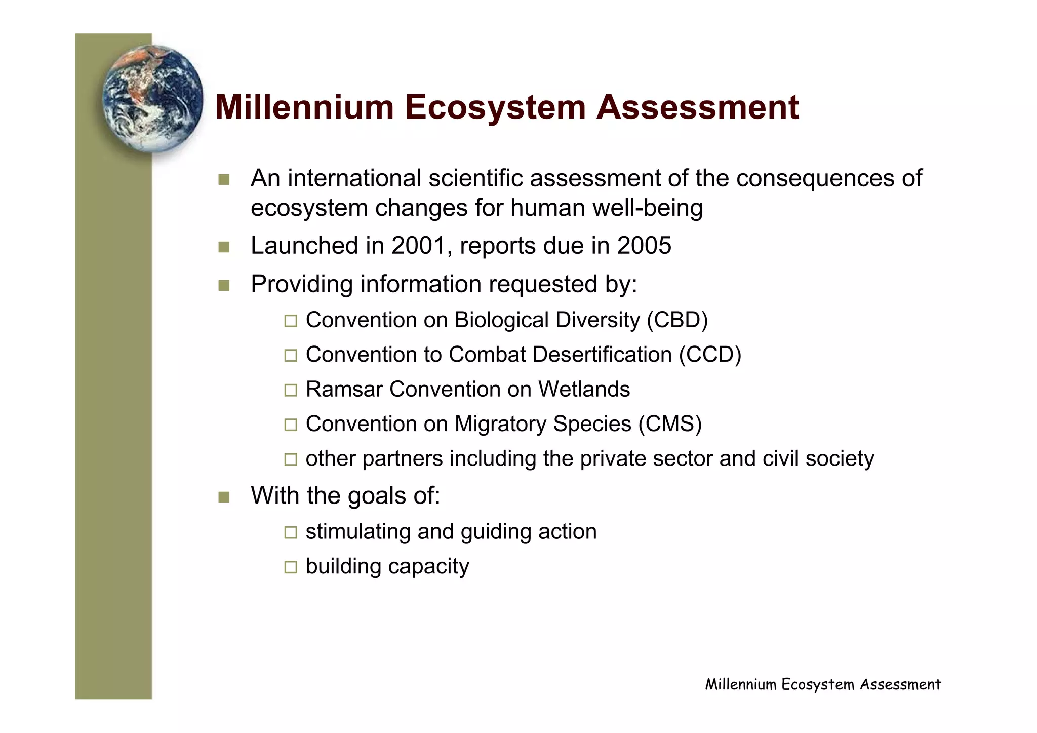 Millennium Ecosistem Assessment | PDF