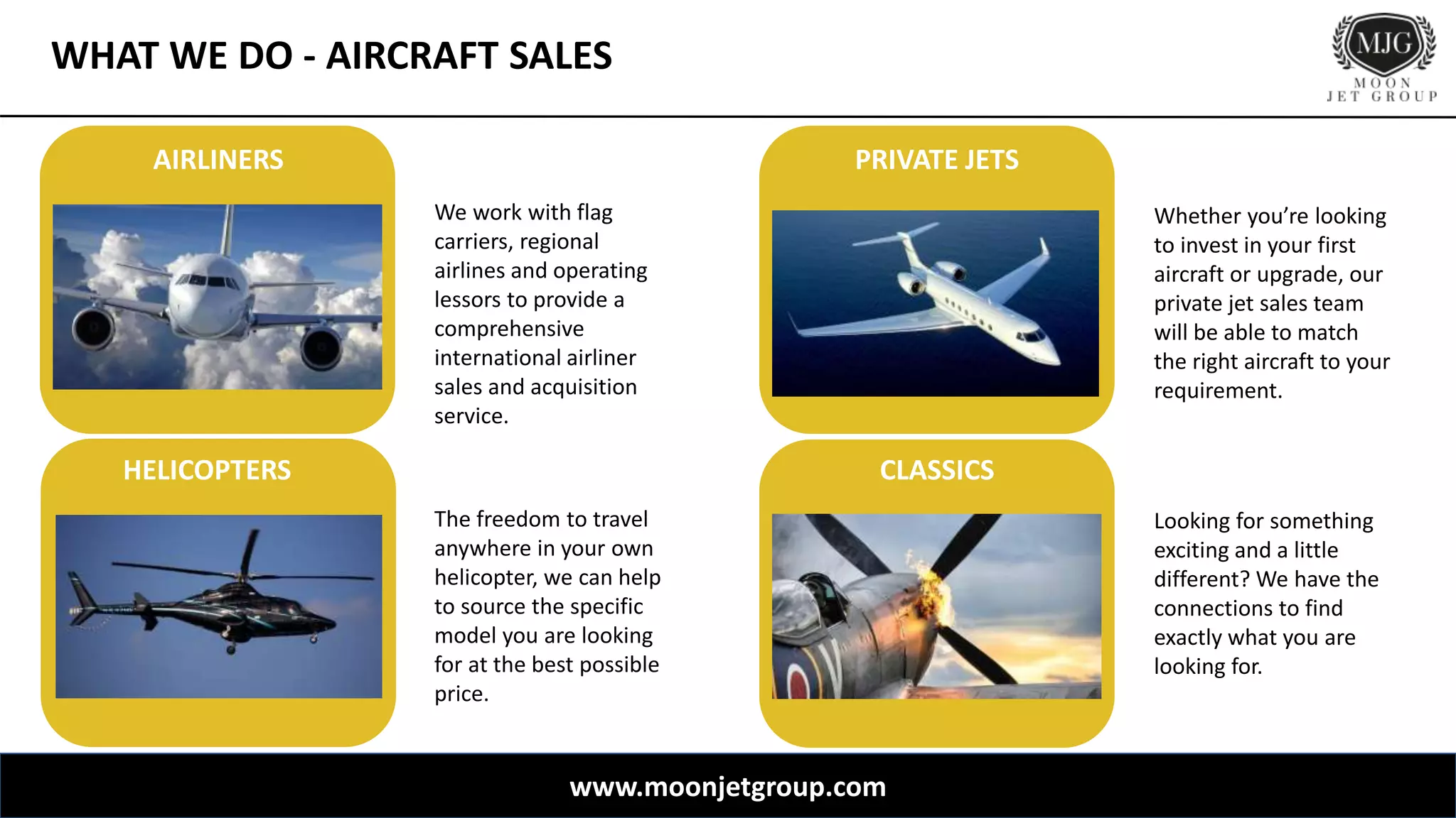 Moon jet group overview slideshare | PPTX