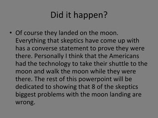 Moon Landing Hoax | PPT