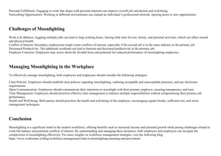 Moonlighting Meaning Explained: Ways to Prevent Dual Employment | PDF ...