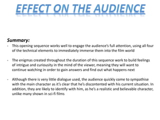 'Moon' Opening Sequence Analysis | PPT