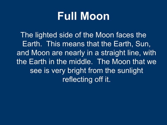 Moon phases for kids | PPT | Geography | Science