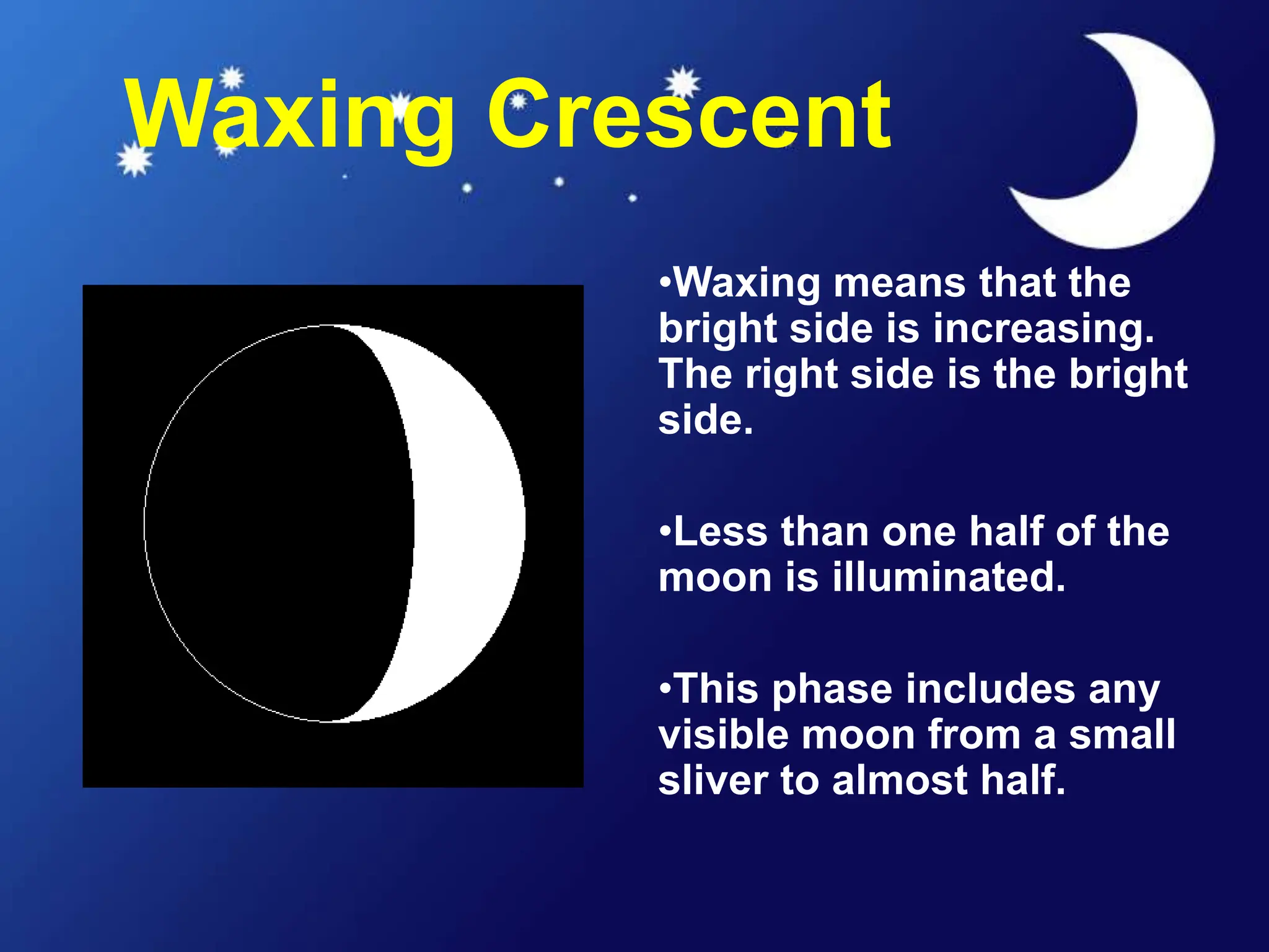 The 8 phases of moon grade 5 lesson in Science | PPT