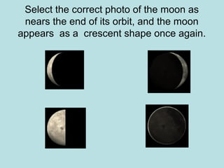Moon phases game | PPT | Space and Astronomy | Science