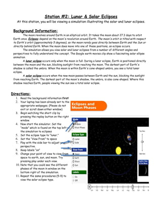 Moon Phases Stations Lab | PPT