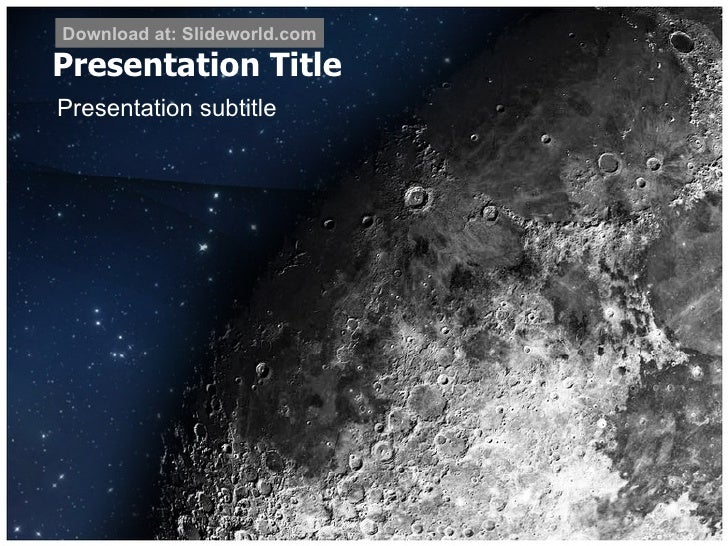 Moon powerpoint template