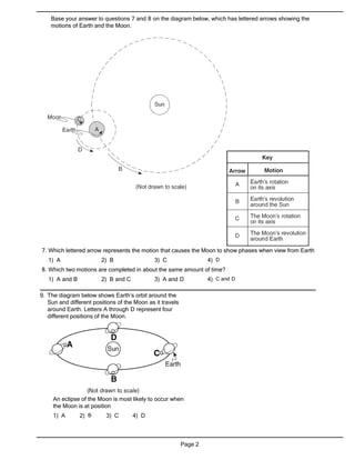 Moon Practice Questions | PDF