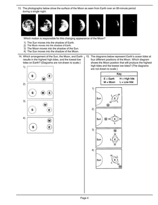 Moon Practice Questions | PDF