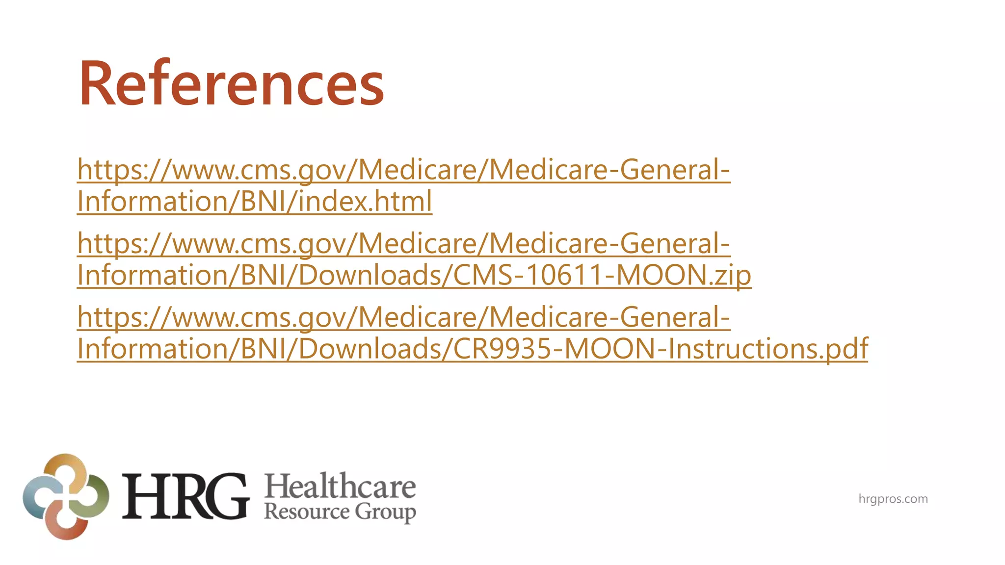 Medicare Outpatient Observation Notice (MOON) Update | PPTX