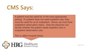 Medicare Outpatient Observation Notice (MOON) Update | PPTX