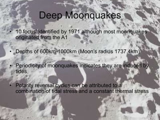 MOONQUAKES | PPTX
