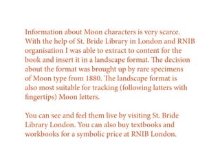 Moon Type for the Blind | PDF