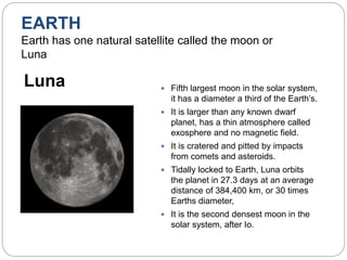 MOONS OF THE SOLAR SYSTEM (an outline of moons in the solar system) | PPTX