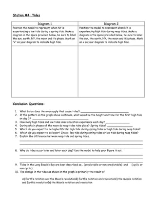 Moon Stations Lab Report Sheet | DOCX | Geography | Science