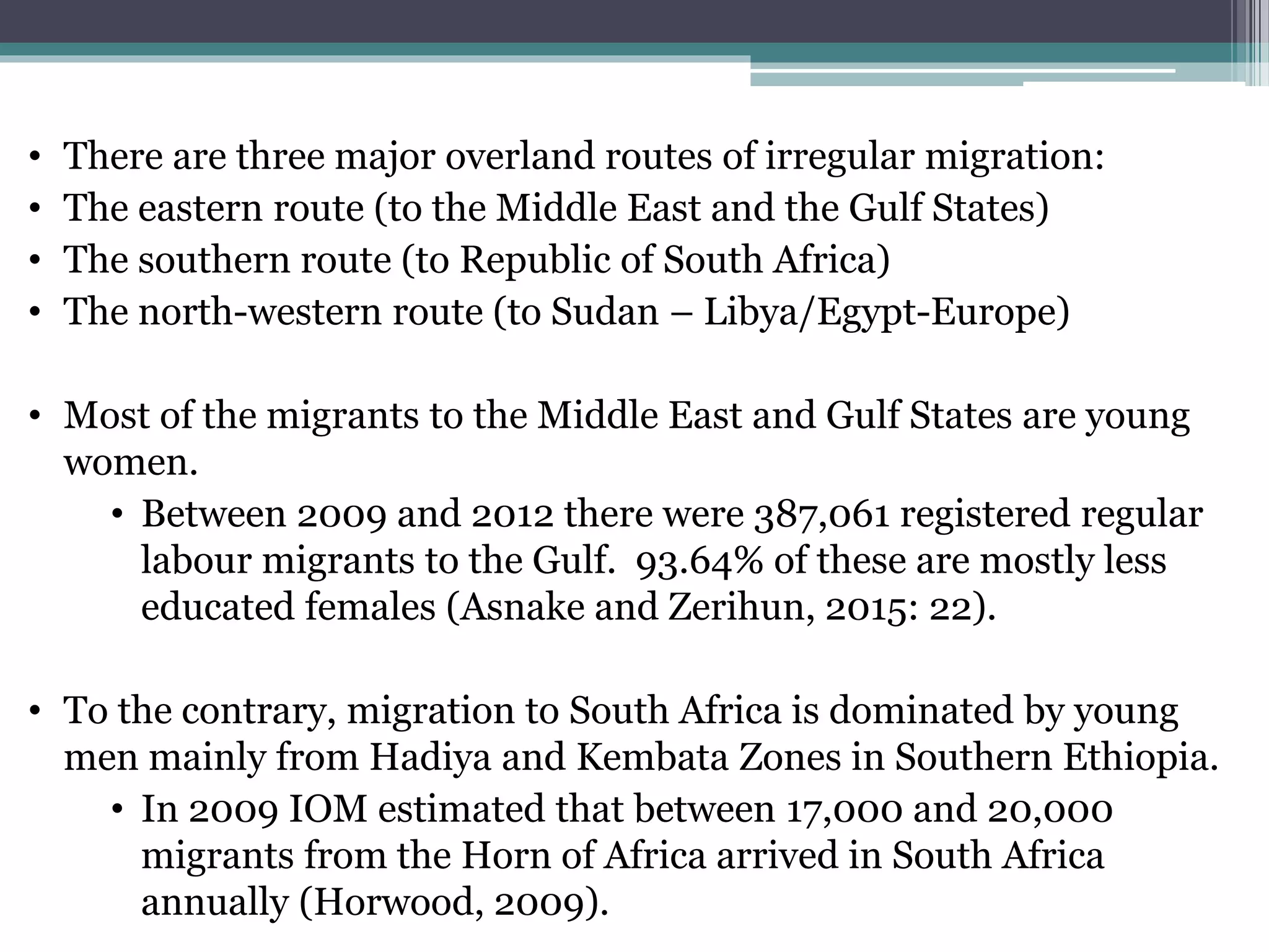 Ethiopia: Migration industry | PPTX