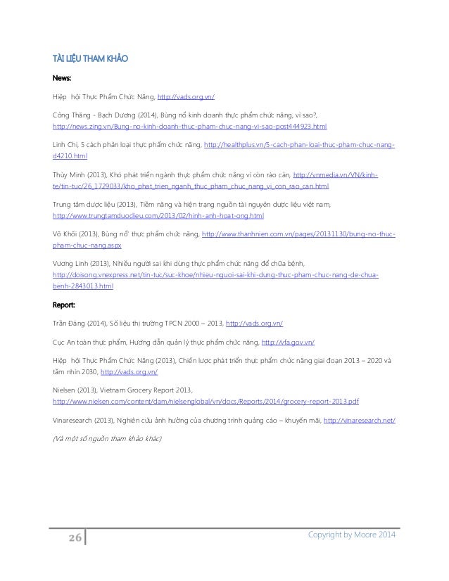 Nganh Thuc Pham Chuc Nang Viet Nam 2014