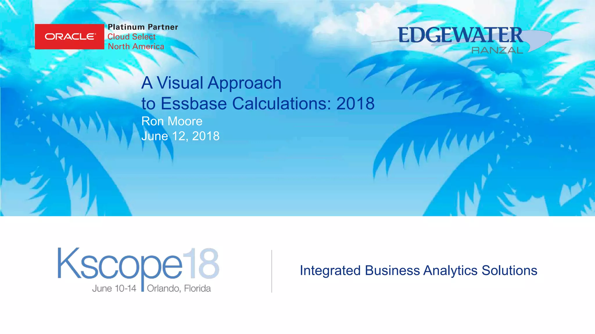 Visual Approach to Essbase Calcs: 2018 | PDF | Computer Software and Applications | Computing