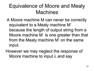 Moore and mealy machines | PPT