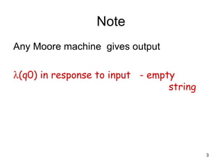 Moore and mealy machines | PPT