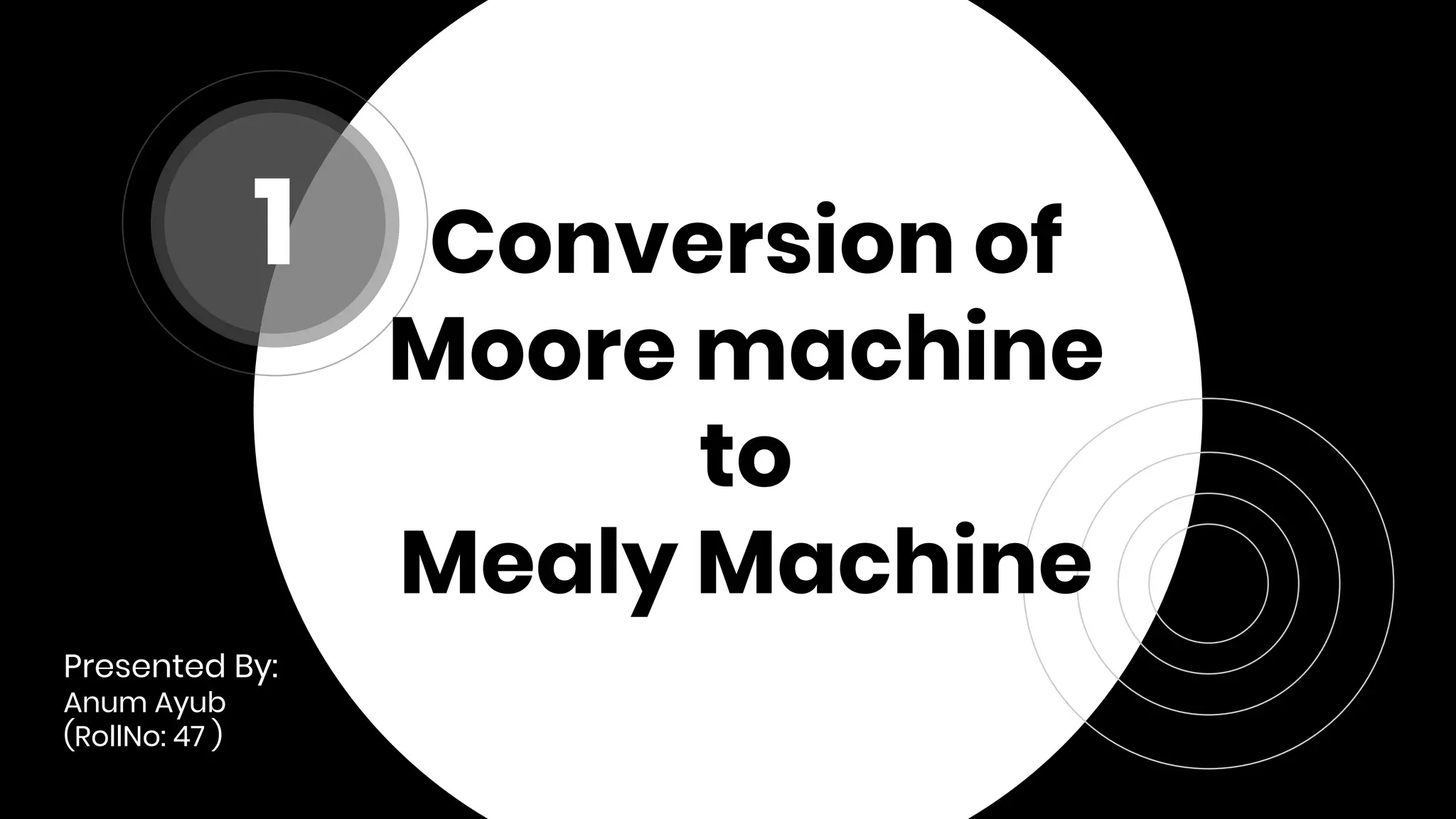 Moore Mealy Machine Conversion | PPTX | Technology & Computing