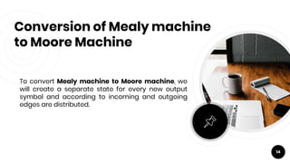 Moore Mealy Machine Conversion | PPTX